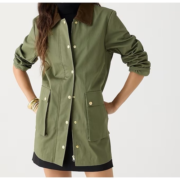 J. Crew | Jackets & Coats | J Crew Herritage Barn Jacket Waxed Cotton ...